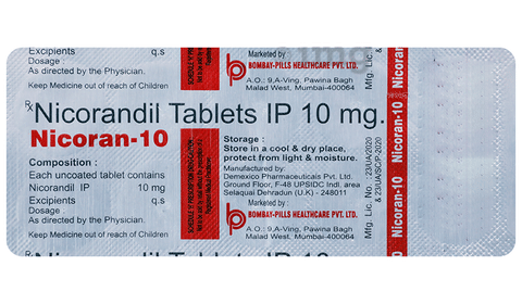 Buy Nicoran 10 Tablet Online: View Uses, Side Effects, Price ...