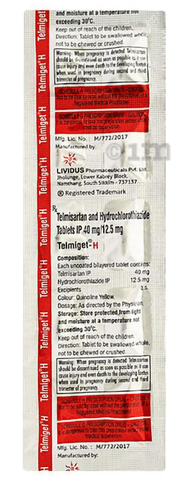 Buy Telmiget H 40mg/12.5mg Tablet Online: View Uses, Side Effects ...