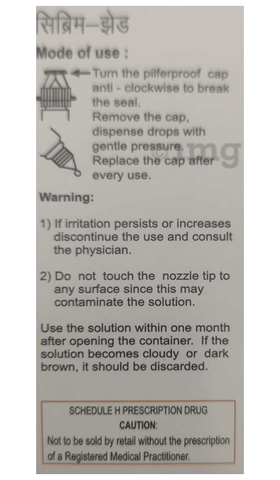 Buy Cibrim Z Eye Drop BAK Free Online: View Uses, Side Effects, Price ...