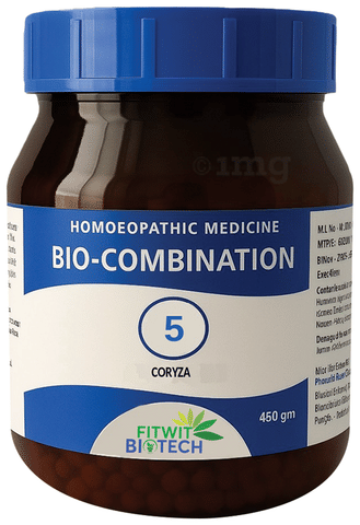 Fitwit Biotech Bio-Combination 5 Coryza Tablet: Buy jar of 450.0 gm ...