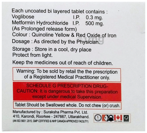 Buy Elvog-M 0.3 Tablet PR Online: View Uses, Side Effects, Price ...