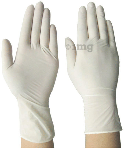 Tata 1mg Sterile Latex Surgical Powdered Pair of Gloves Size 7: Buy box ...