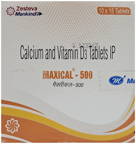Maxical 500 Tablet For Bone, Joint and Muscle Care: Buy strip of 15.0 ...