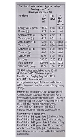 Softeron Gold Oral Suspension Strawberry: Buy bottle of 150.0 ml Oral ...