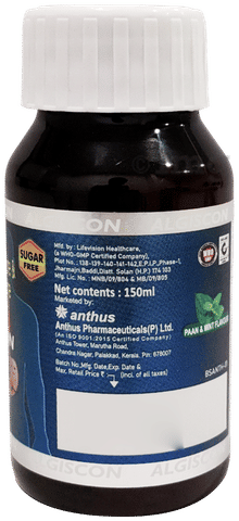Buy Algiscon Oral Suspension Paan Mint Sugar Free Online: View Uses ...