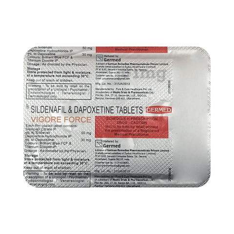 vigor force side effects