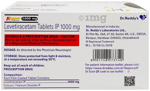 Buy Keppra 1000mg Tablet Online: View Uses, Side Effects, Price ...