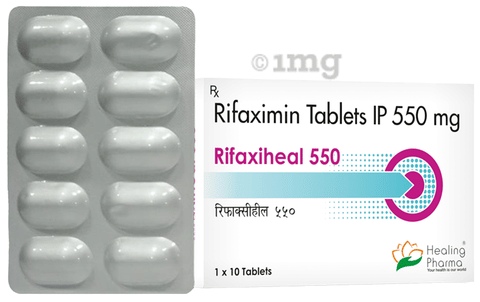 Buy Rifaxiheal 550 Tablet Online: View Uses, Side Effects, Price ...