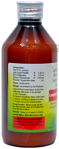 Buy Laxpure-Plus Oral Suspension Mint Sugar Free Online: View Uses ...