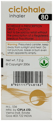 ciclesonide 80mcg