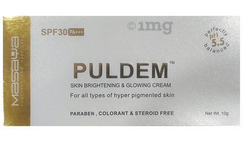Puldem Skin Brightening & Glowing Cream SPF 30+++: Buy tube of 10.0 gm ...