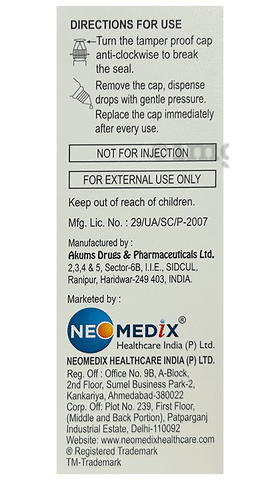 Buy Nepavon-CS Eye Drop BAK Free Online: View Uses, Side Effects, Price ...