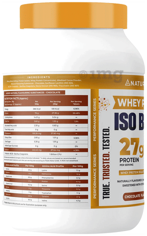 Naturaltein Whey Protein ISO Boost BC 30 Powder Chocolate No Added ...