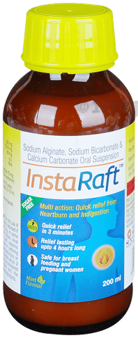 Buy Insta Raft Oral Suspension Mint Sugar Free Online: View Uses, Side ...