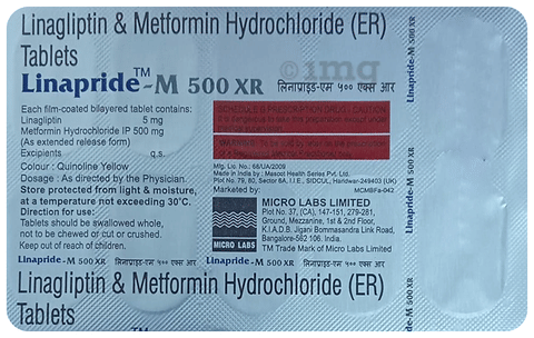 Buy Linapride-M 500 XR Tablet Online: View Uses, Side Effects, Price ...