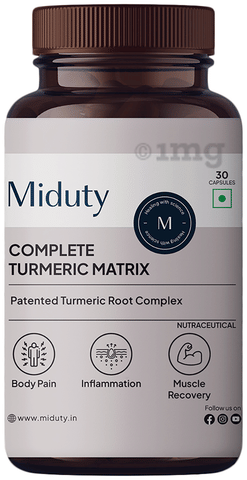 Miduty Complete Turmeric Matrix Capsule | Turmeric | Cough Cold ...
