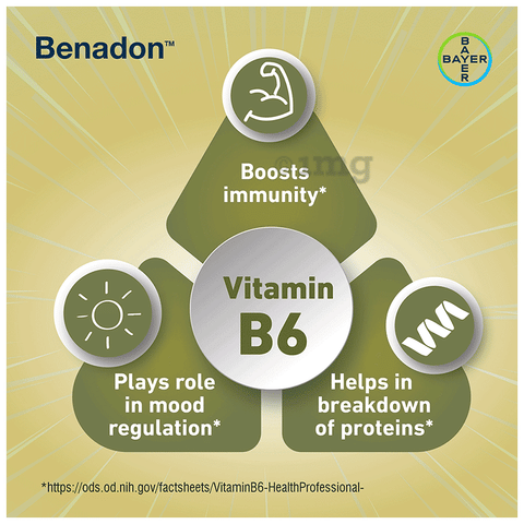 Benadon 40mg for Immunity, Mood Regulation & Protein Breakdown Tablet ...