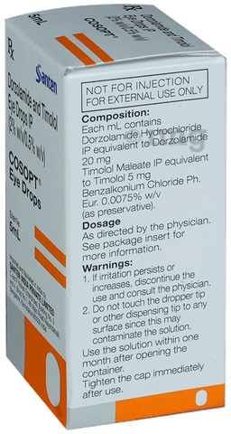 Colirio Para Glaucoma Cosopt Cosopt Solução Oftálmica Estéril 5