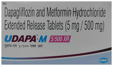 Buy Udapa-M 5/500 XR Tablet Online: View Uses, Side Effects, Price ...