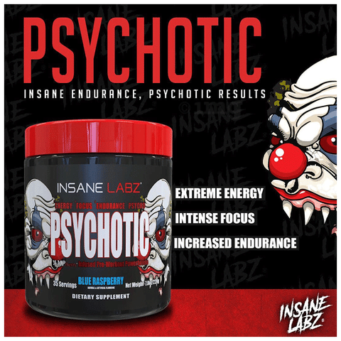 Insane Labz Psychotic Infused Pre-Workout Power House Powder Fruit ...