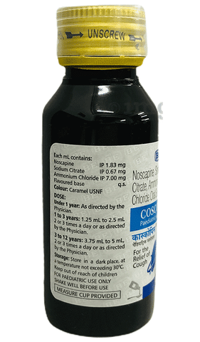 Buy Coscopin Paed Oral Suspension Online: View Uses, Side Effects ...