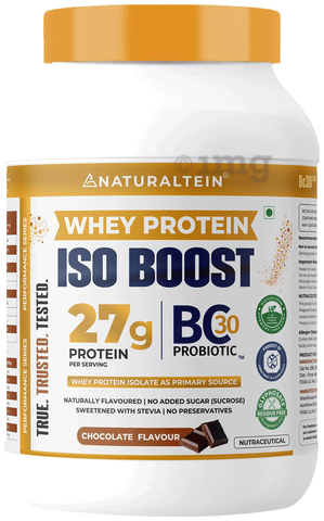 Naturaltein Whey Protein ISO Boost BC 30 Powder Chocolate No Added ...