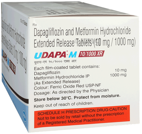 Buy Udapa M 10/1000 XR Tablet Online: View Uses, Side Effects, Price ...