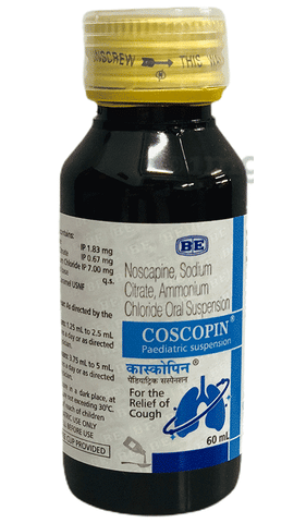 Buy Coscopin Paed Oral Suspension Online: View Uses, Side Effects ...