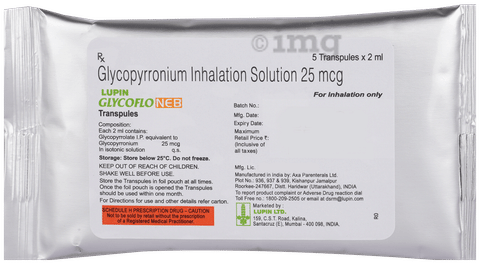 Buy Glycoflo Neb 25mcg/2ml Transpules Online: View Uses, Side Effects ...