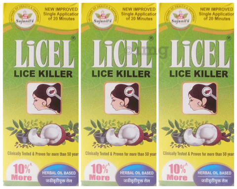 Licel Lice Killer Oil (55ml Each): Buy combo pack of 3.0 bottles at ...