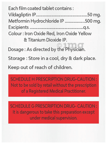 Buy Vildavil M Forte 1000mg/50mg Tablet Online: View Uses, Side Effects ...