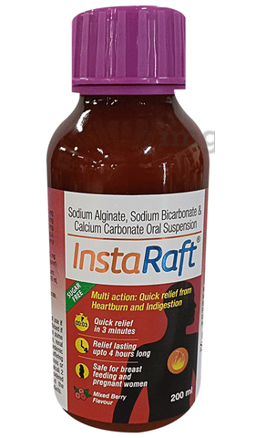 Buy Insta Raft Oral Suspension Mix Berry Online: View Uses, Side ...