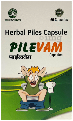 Vamdev Ayurveda Pilevam Capsule: Buy bottle of 60.0 capsules at best ...
