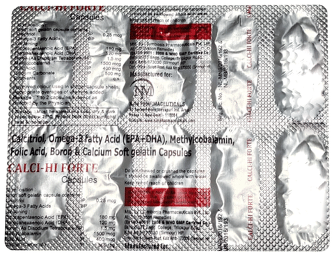 Buy Calci-HI Forte Softgel Capsule Online: View Uses, Side Effects ...