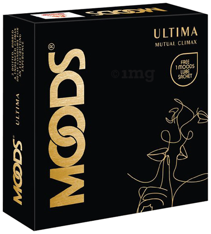 MOODS Ultima Condom with 1 Moods Lube Sachet Free: Buy box of 3.0 ...