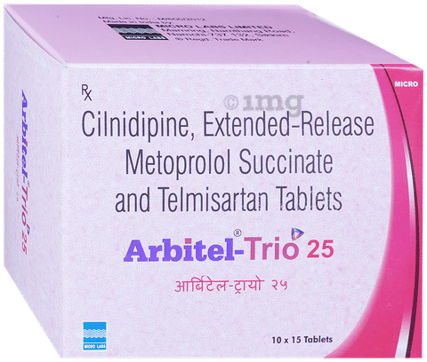 Buy Arbitel-Trio 25 Tablet ER Online: View Uses, Side Effects, Price ...