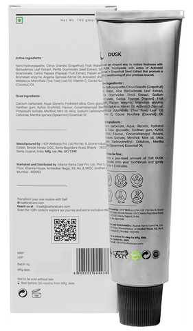 Salt. Dusk Night Toothpaste French Vanilla: Buy tube of 100.0 gm ...