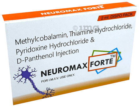 Buy Neuromax Forte Injection Online: View Uses, Side Effects, Price ...