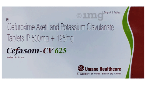Buy Cefasom CV 500mg/125mg Tablet Online: View Uses, Side Effects ...
