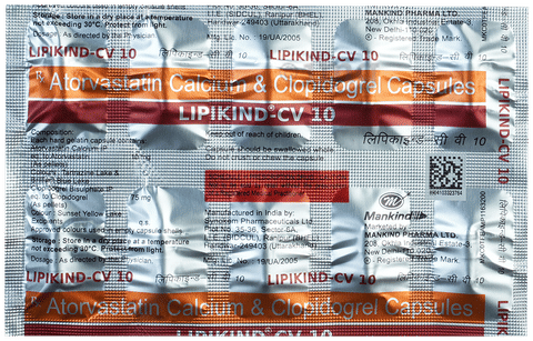 Buy Lipikind CV 10mg/75mg Capsule Online: View Uses, Side Effects ...