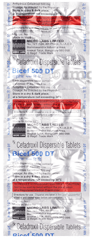 Buy Bicef 500 DT Tablet Online: View Uses, Side Effects, Price ...