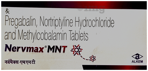 Buy Nervmax MNT 75mg/10mg/1500mcg Tablet Online: View Uses, Side ...