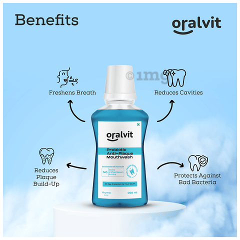 Oralvit Probiotic Anti-Plaque Mouth Wash: Buy bottle of 300.0 ml Mouth ...