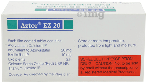 Buy Aztor EZ 20mg/10mg Tablet Online: View Uses, Side Effects, Price ...