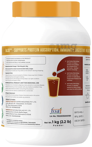 Naturaltein Whey Protein ISO Boost BC 30 Powder Chocolate No Added ...