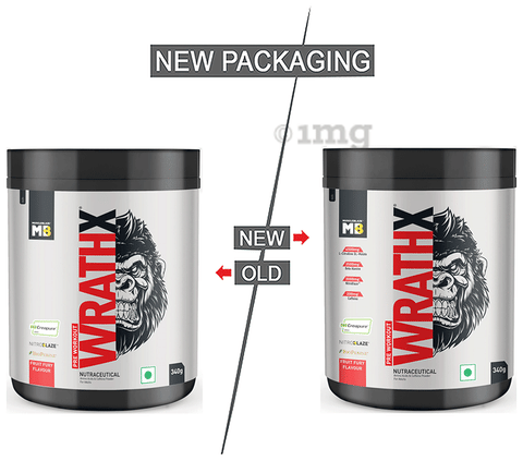 MuscleBlaze Pre Workout Wrathx | For Energy, Strength & Endurance ...