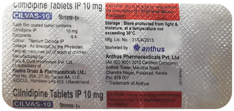 Buy Cilvas 10 Tablet Online: View Uses, Side Effects, Price ...