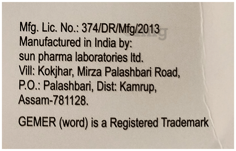 Buy Gemer Dapa XR Tablet 10/2/1000 Online: View Uses, Side Effects ...