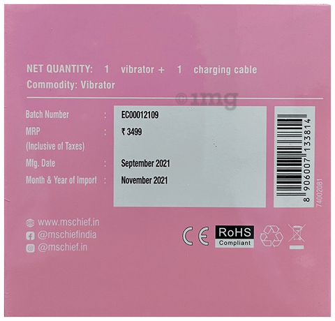 MsChief Vibrato Pleasure-Spot Throbber Pink: Buy box of 1.0 Unit at ...