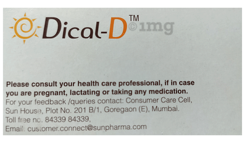 Dical-D Tablet: Buy strip of 10.0 tablets at best price in India | 1mg